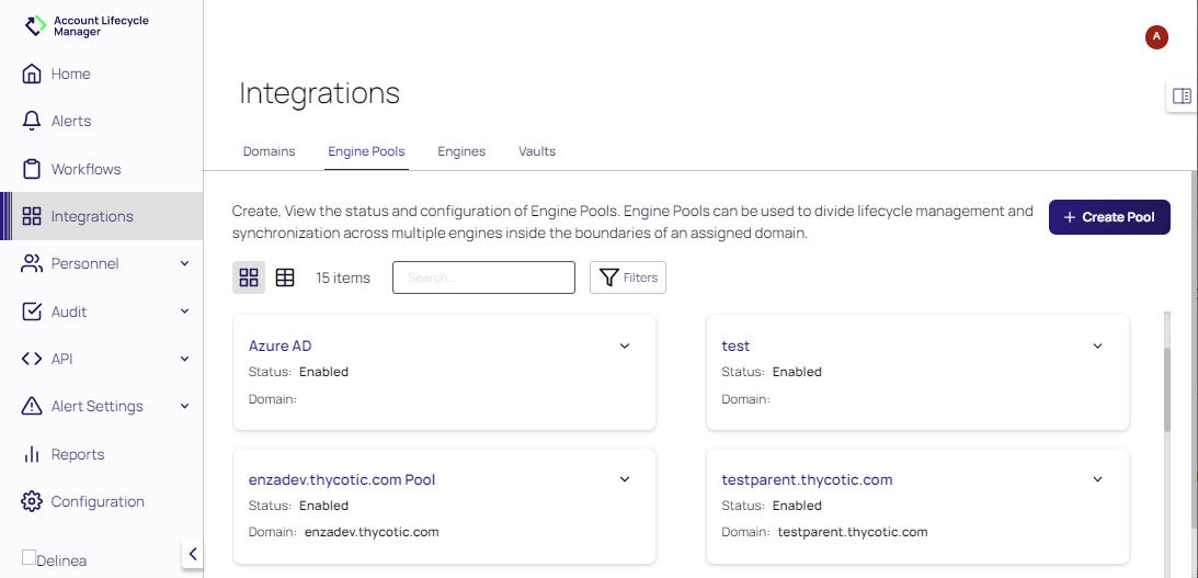 Managing Engine Pools
