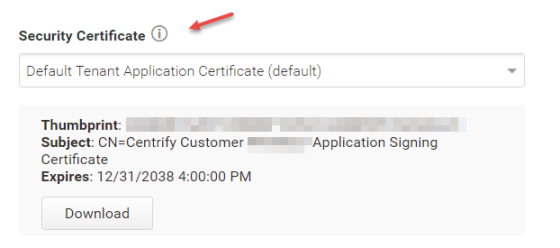 Choose a Certificate File
