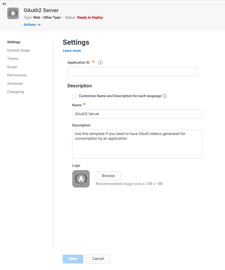 Custom OAuth2 Server