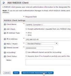 Configuring the Delinea Connector for Use as a RADIUS Client