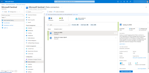 Installing The Syslog Ama And Creating A Data Collection Rule Dcr