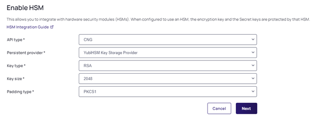 YubiHSM Configuration with Secret Server