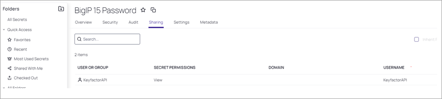 Keyfactor Integrations Setup in Secret Server
