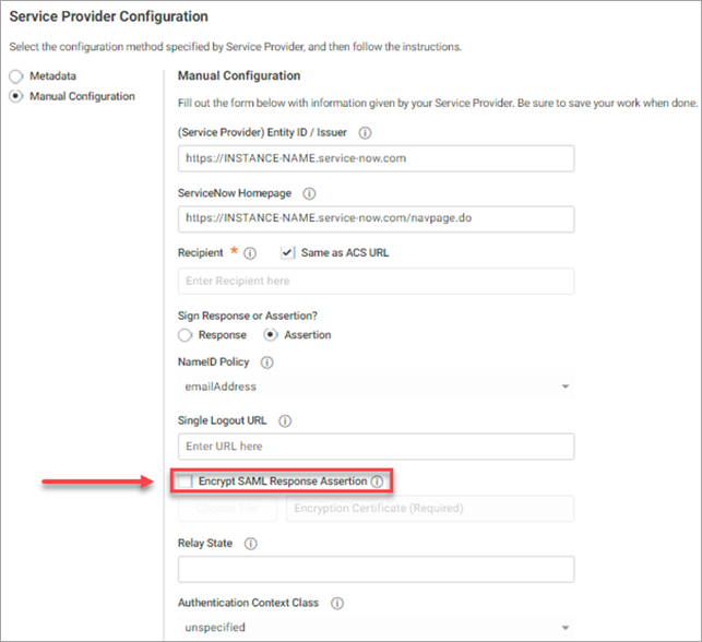 Configure ServiceNow for Single Sign-On