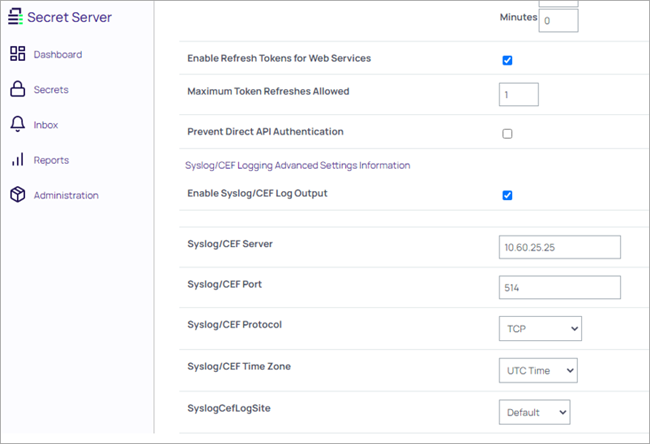Configure Secret Server for WitFoo