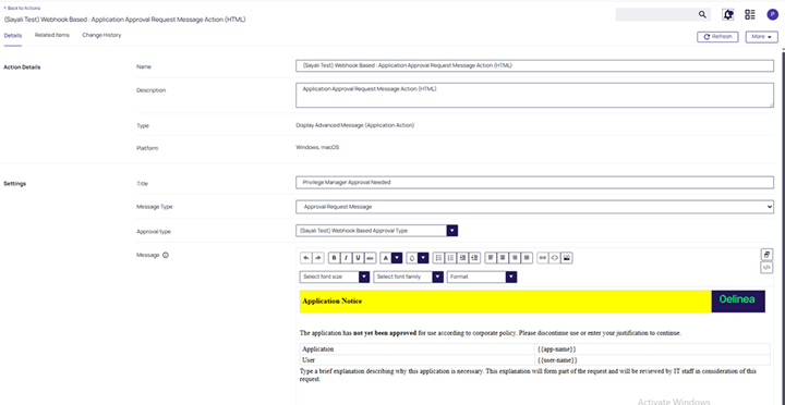 Creating Approval Process and Policy
