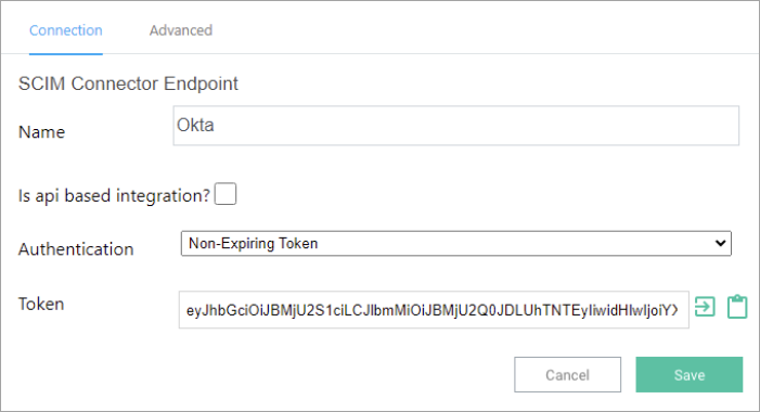 SCIM Connector Endpoint Information