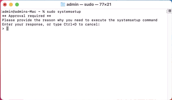 macOS Application Approval Process via Sudo Plugin