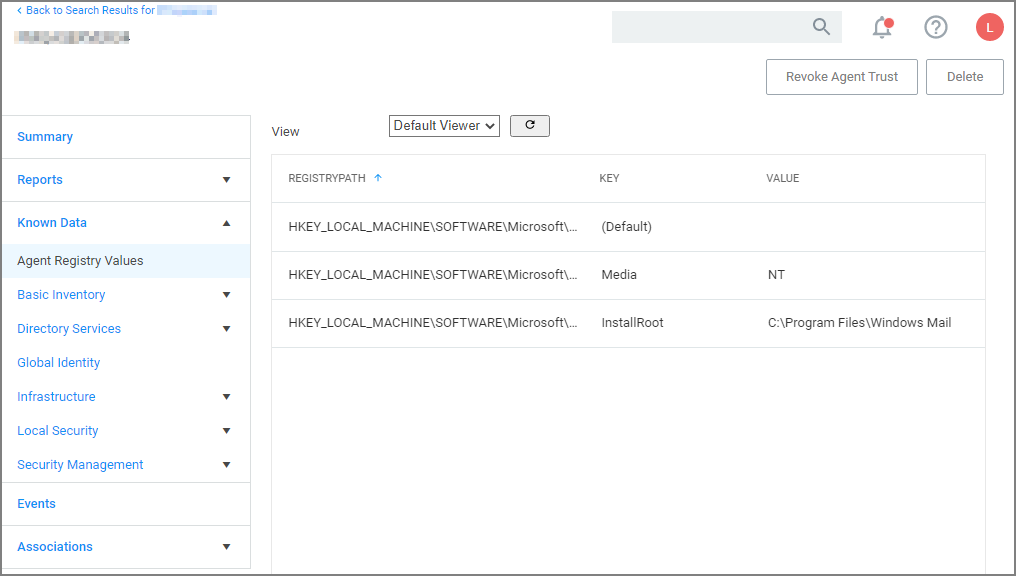 Windows Registry Inventory