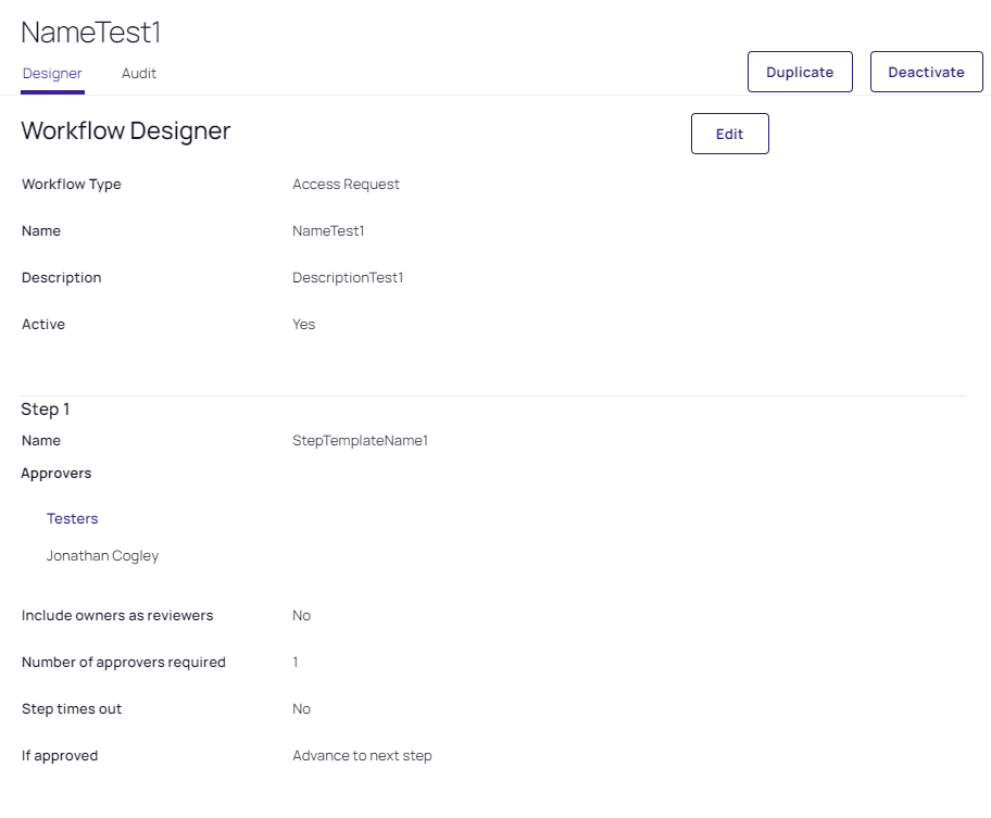 Accessing the Workflow Designer