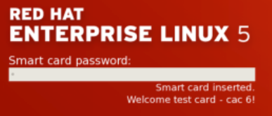 How the Login Screen Appears for a Single-User Card