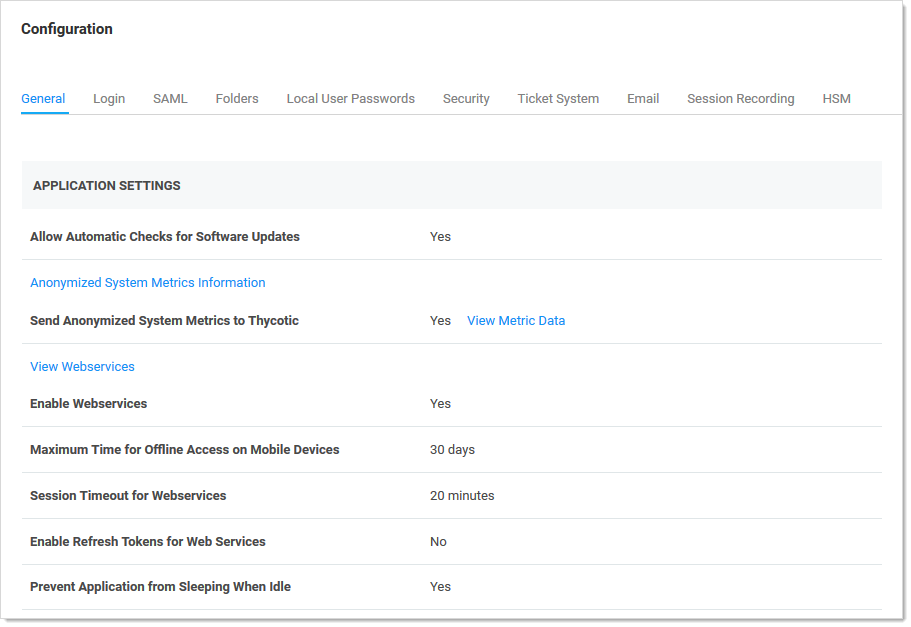 Setting Maximum Time for Offline Caching