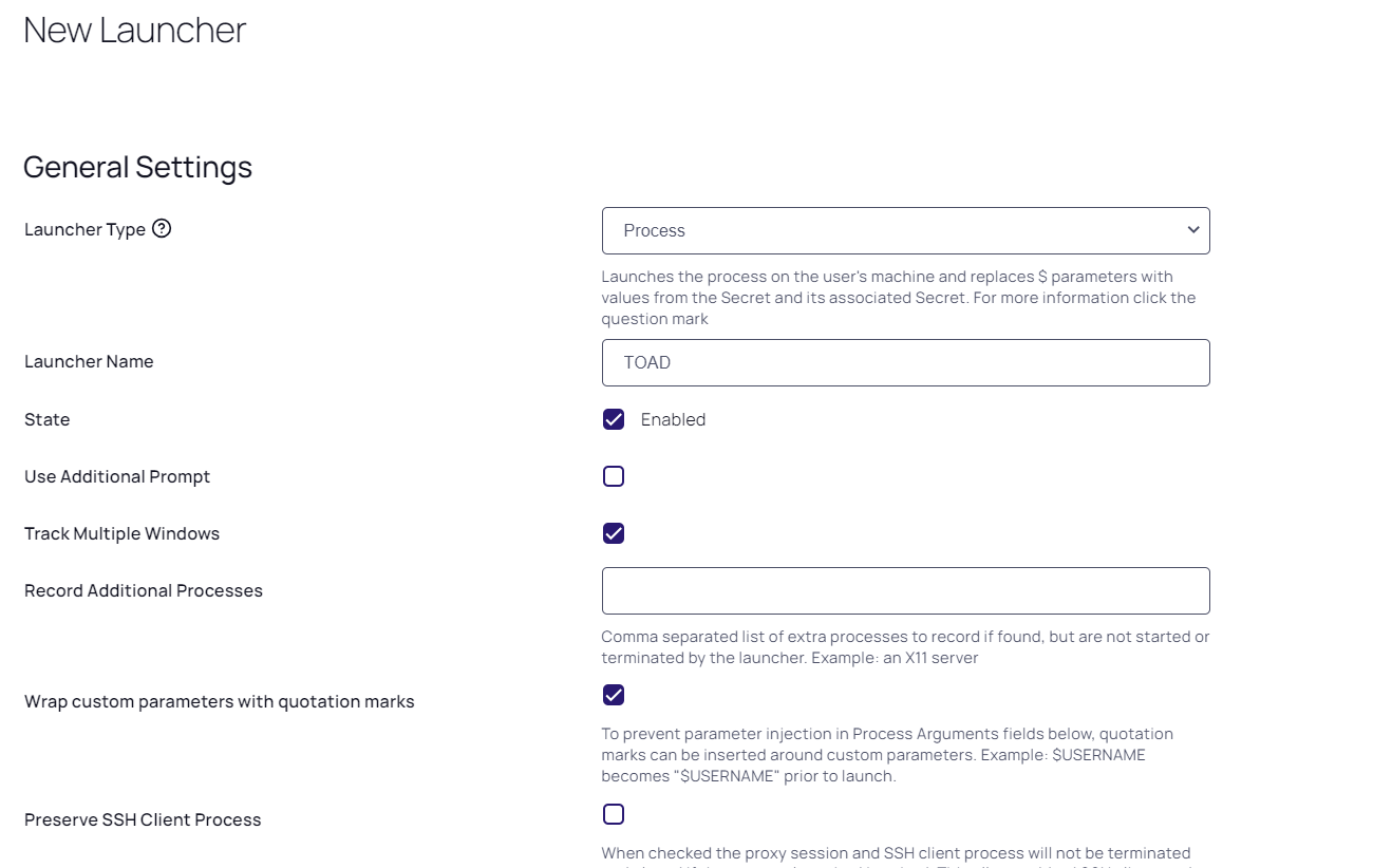 Creating a Custom TOAD Launcher