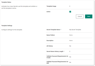 Activating and Deactivating Templates