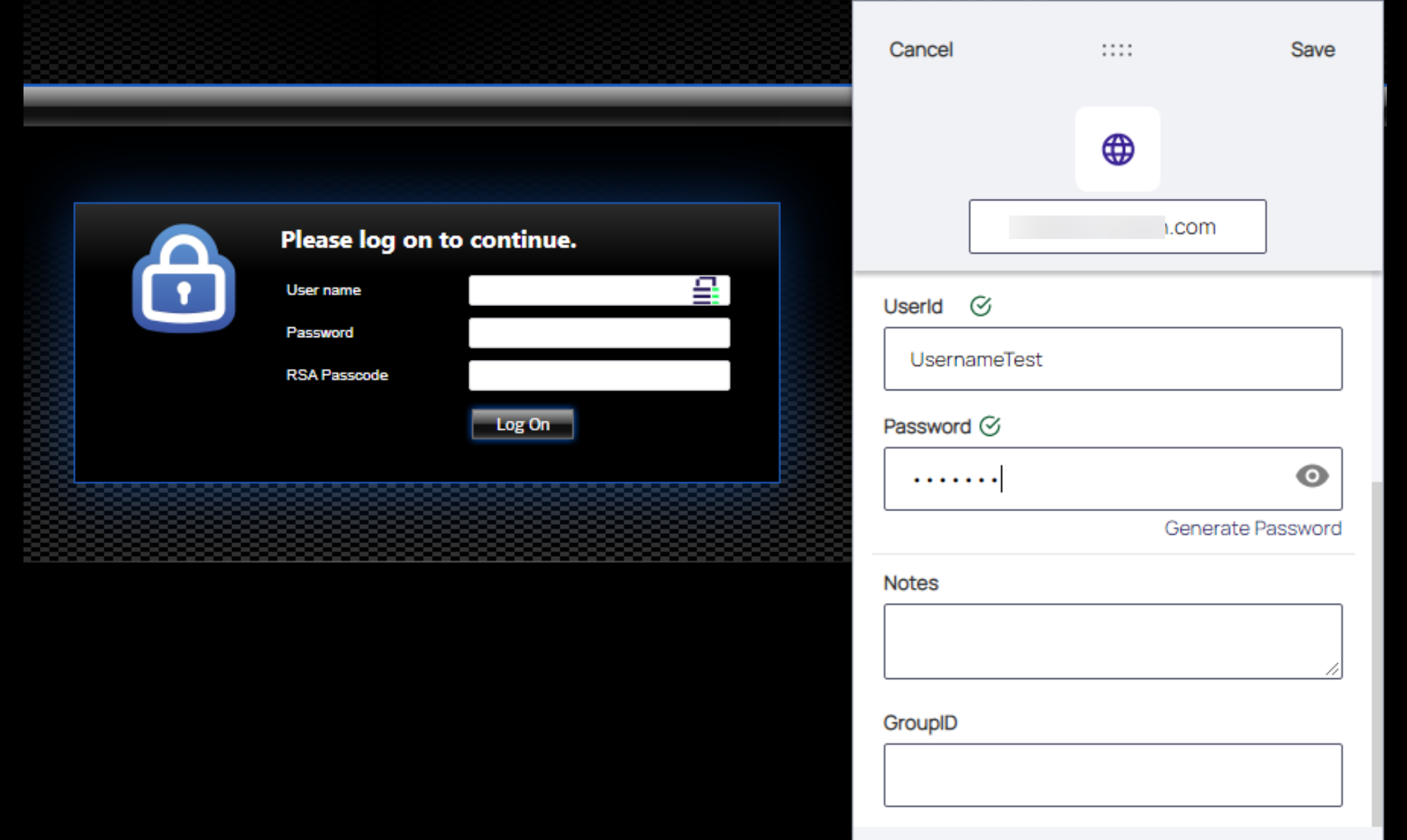 Mapping Login Fields