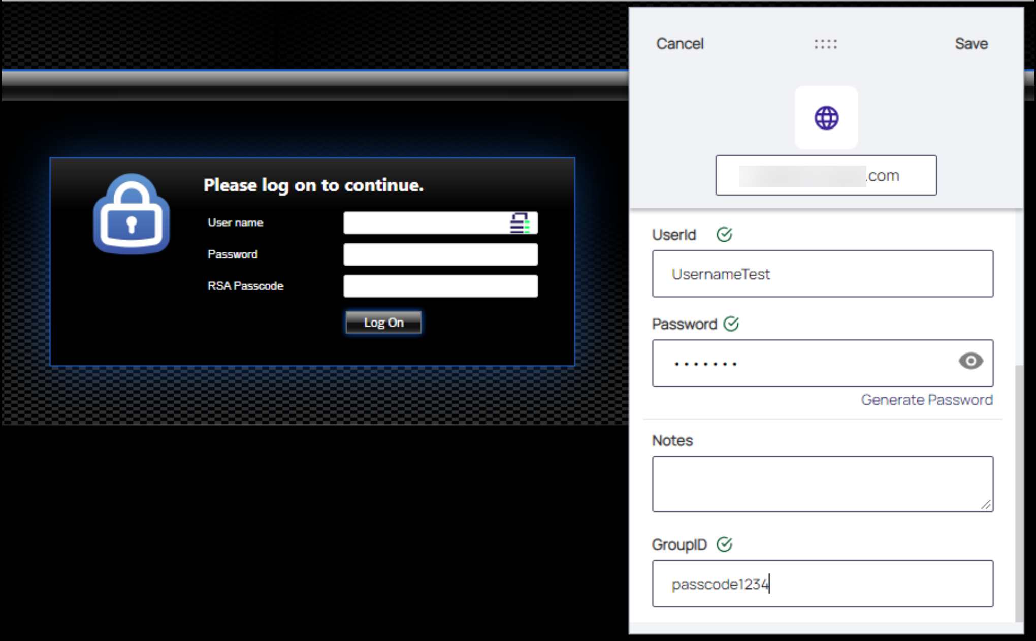 Mapping Login Fields