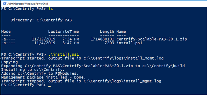 Installing Hyper-scalable PAS