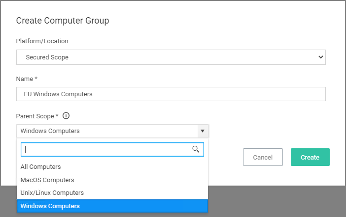 Secured Computer Groups