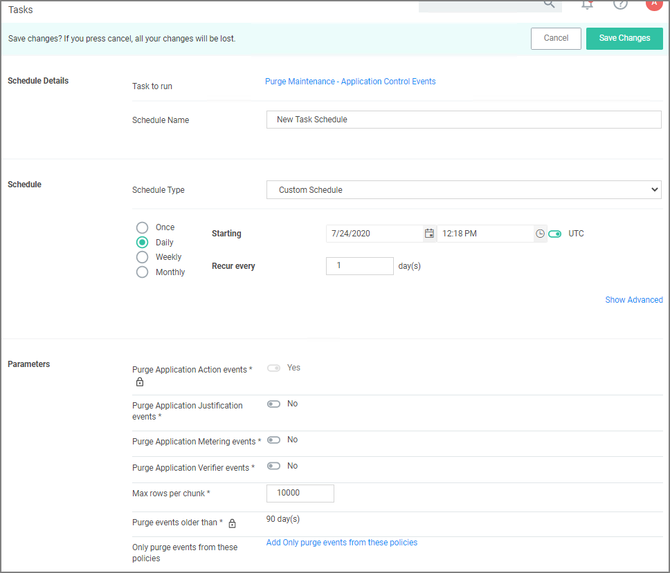 Purging Action Items Table