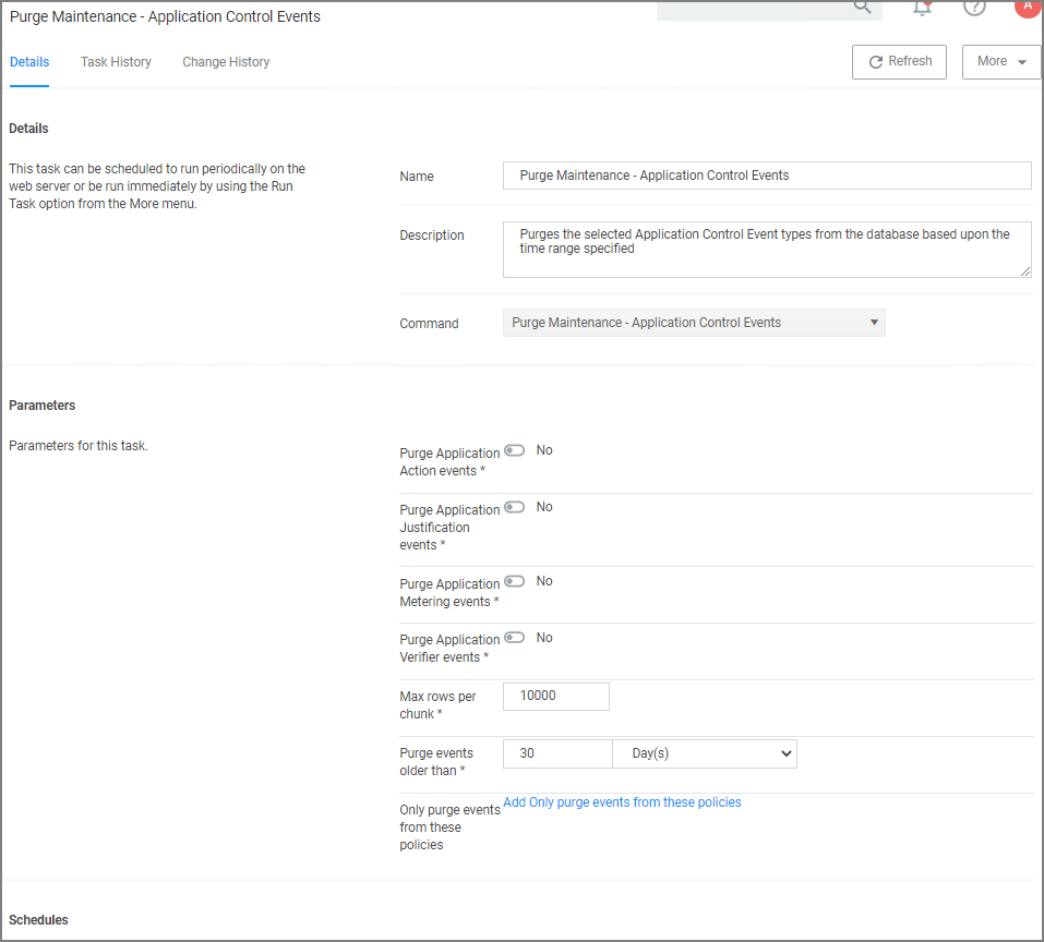 Purging Action Items Table