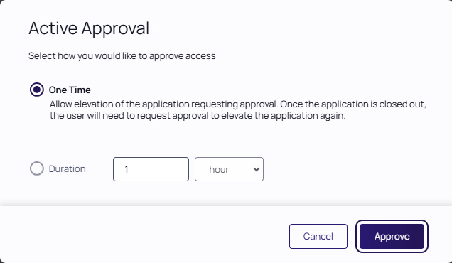 Approvals