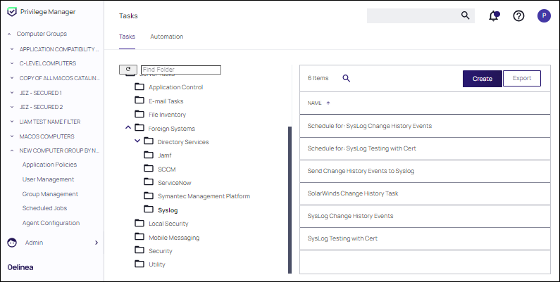 Setting up a Syslog Connection