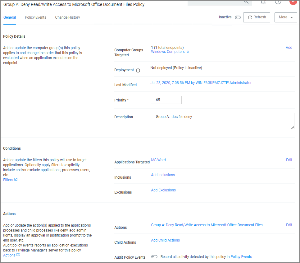 Prevent Read and Write Access to File Types or Locations