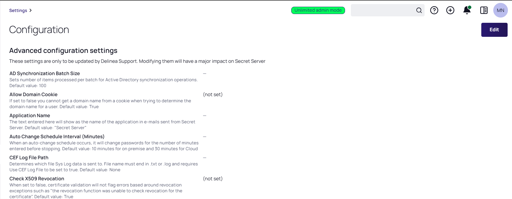 Configuration Best Practices